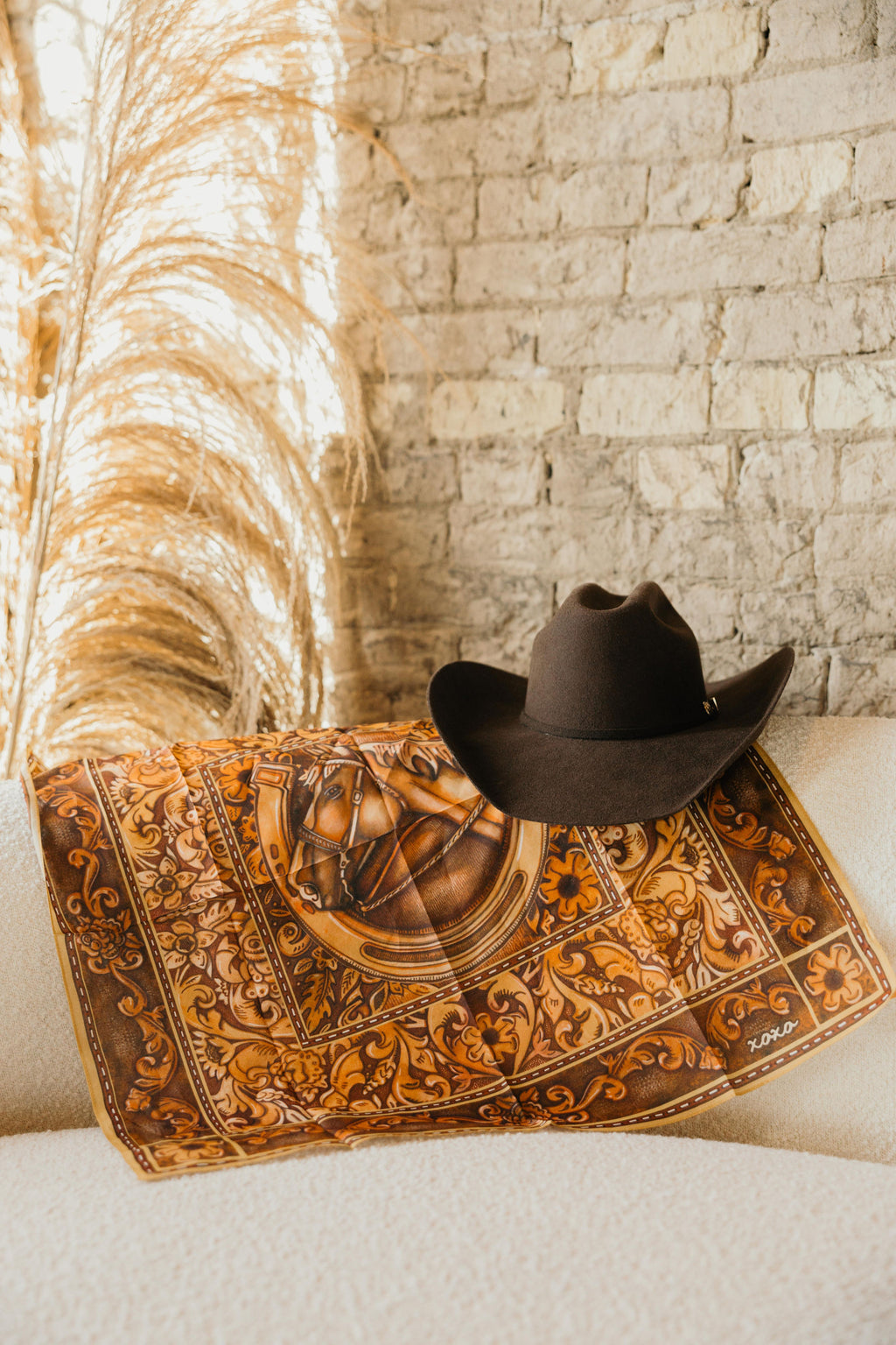 Tooled Leather Wild Rag – Big Bratt